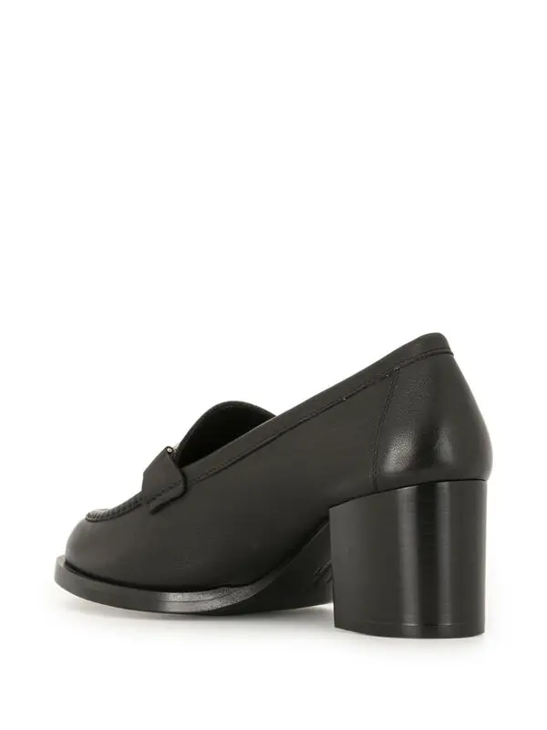 FERRAGAMO Gancini Buckle Chunky Heel Loafers