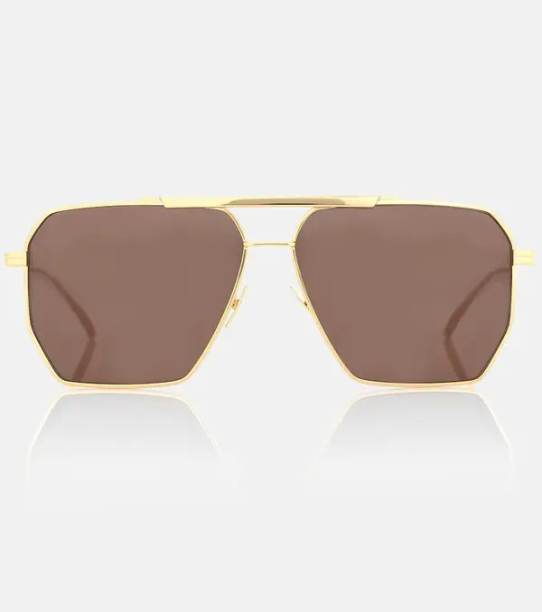 Bottega Veneta Aviator Sunglasses - Gold