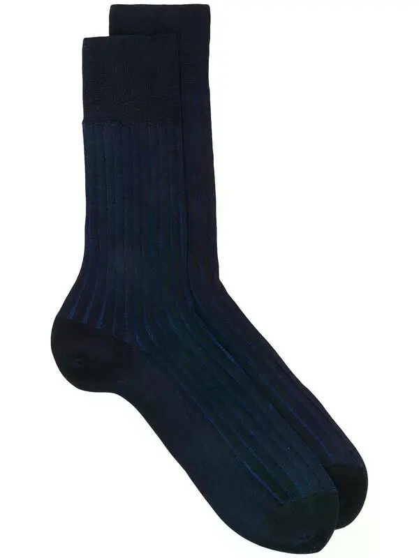 Falke Shadow Ribbed Socks - Blue