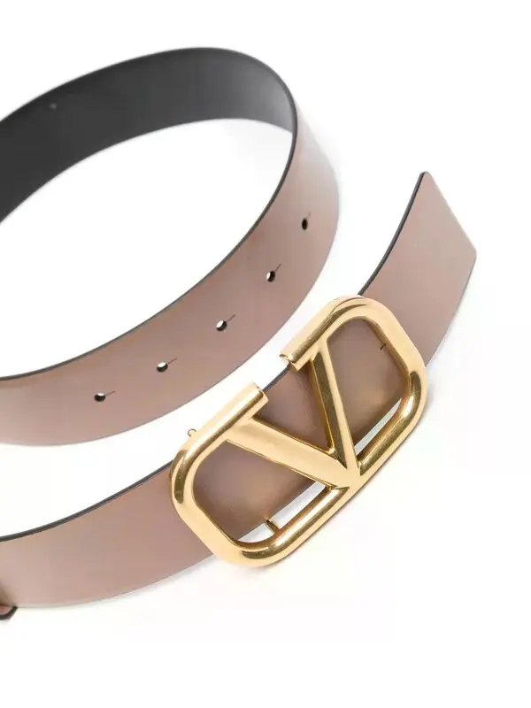 Valentino Garavani 40mm Vlogo Signature Reversible Belt - Neutrals