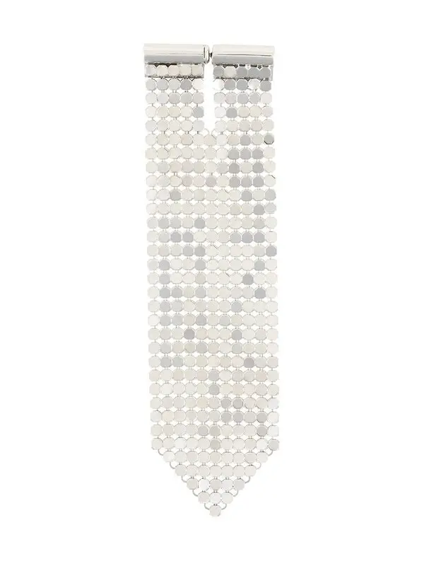 Rabanne Mesh Drop Earring - Silver