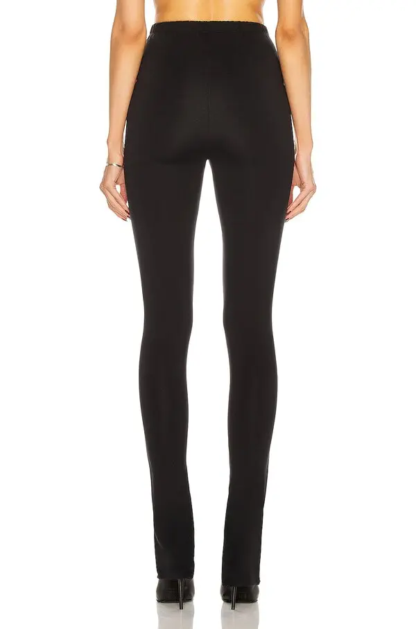 Wardrobe.NYC Side Zip Legging - Black