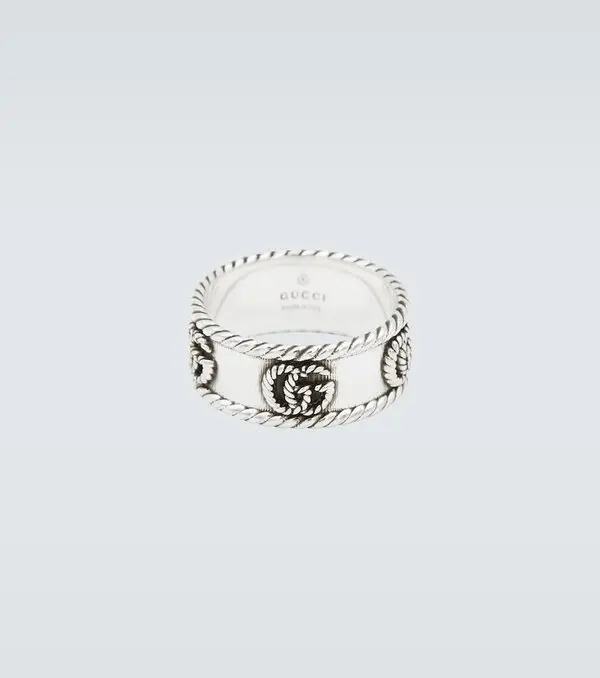 Gucci Double G Sterling Ring - Silver