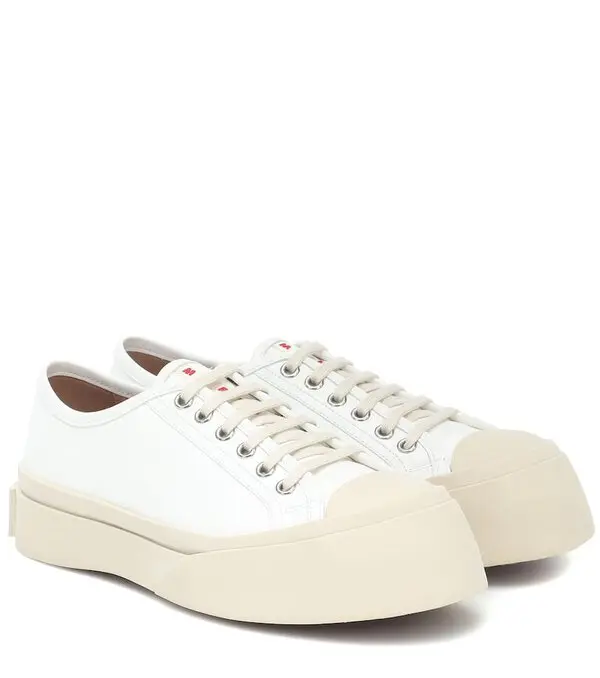 Marni Pablo Leather Sneakers - White