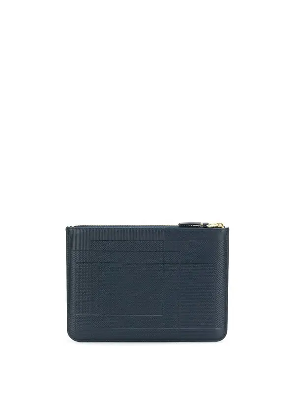 Comme Des Garçons Line Pattern Pouch - Blue
