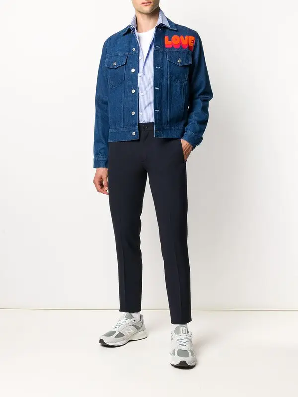 Sandro Jersey Trousers - Blue