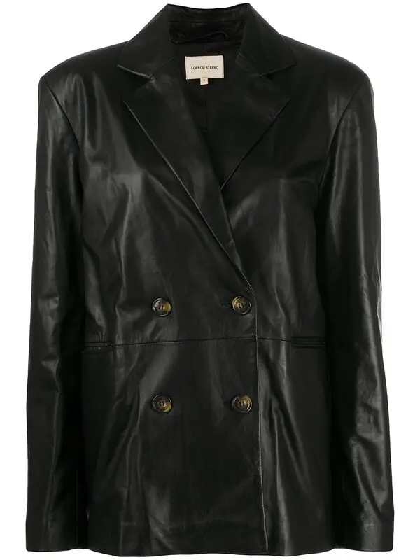 Loulou De Saison Double-breasted Lambskin Jacket