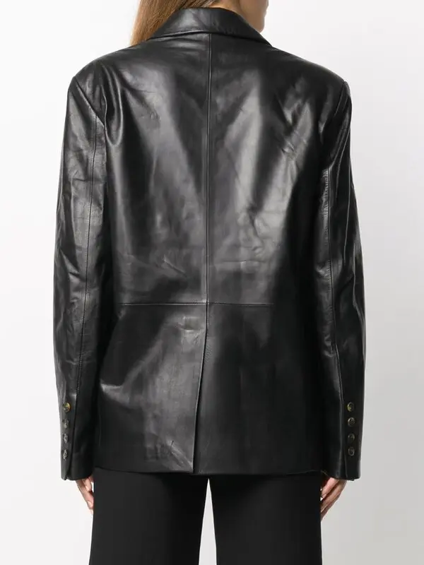 Loulou De Saison Double-breasted Lambskin Jacket