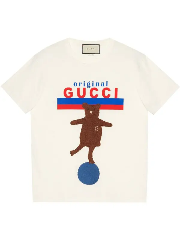 Gucci Original Bear-patch Oversize T-shirt