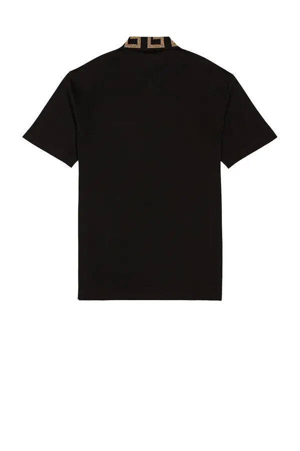 Versace Taylor Fit Polo - Black