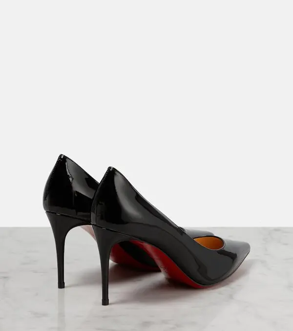 CHRISTIAN LOUBOUTIN Kate 85 Patent Leather Pumps - Black