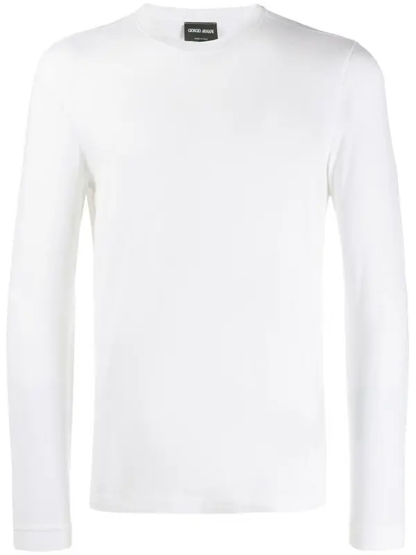 Giorgio Armani Longsleeved T-shirt - White