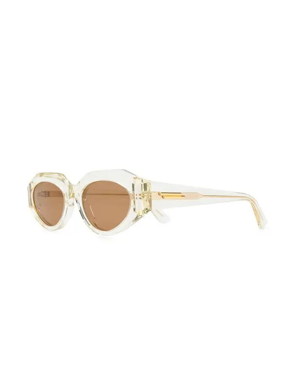 Bottega Veneta Oval Clear-frame Sunglasses