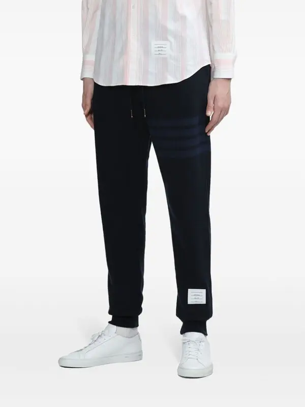 Thom Browne 4-bar Loopback Track Pants - Blue
