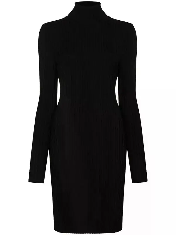 Wolford Ribbed-knit Mini Dress - Black