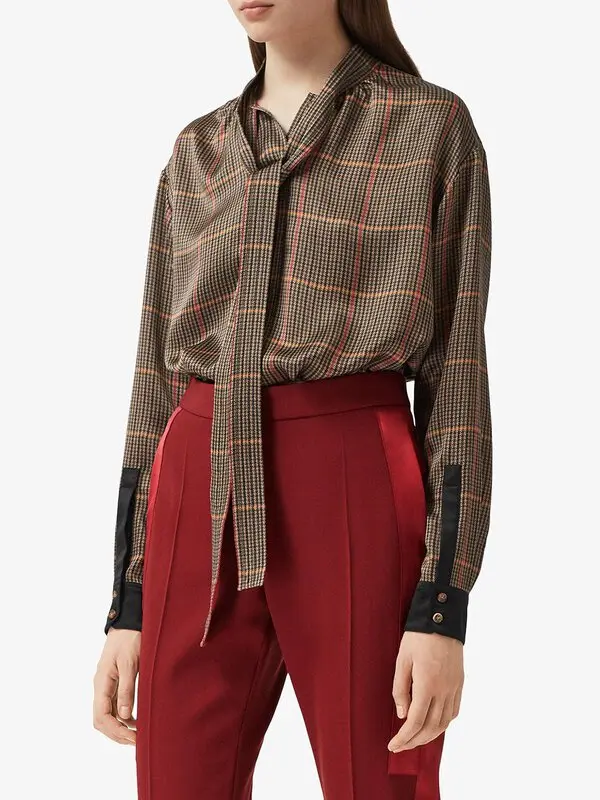 Burberry High-waisted Side Stripe Trousers