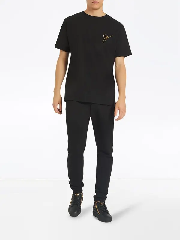 GIUSEPPE ZANOTTI Lr-01 Cotton T-shirt - Black
