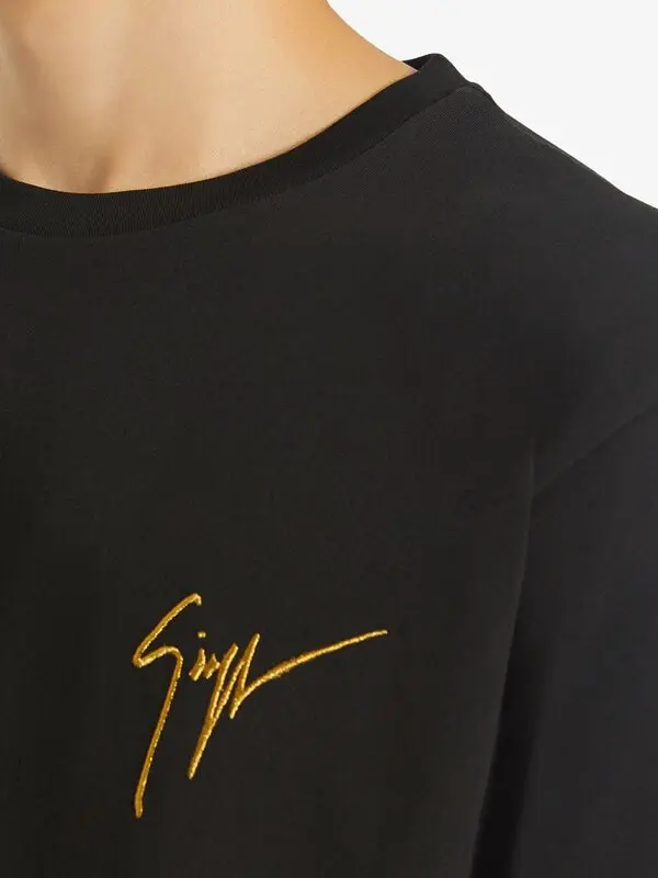 GIUSEPPE ZANOTTI Lr-01 Cotton T-shirt - Black