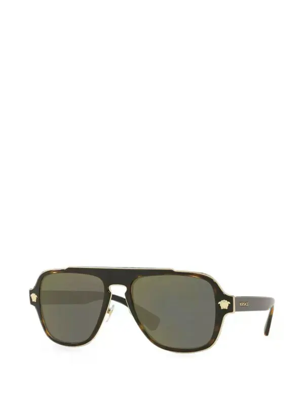 Versace Medusa Plaque Sunglasses - Brown