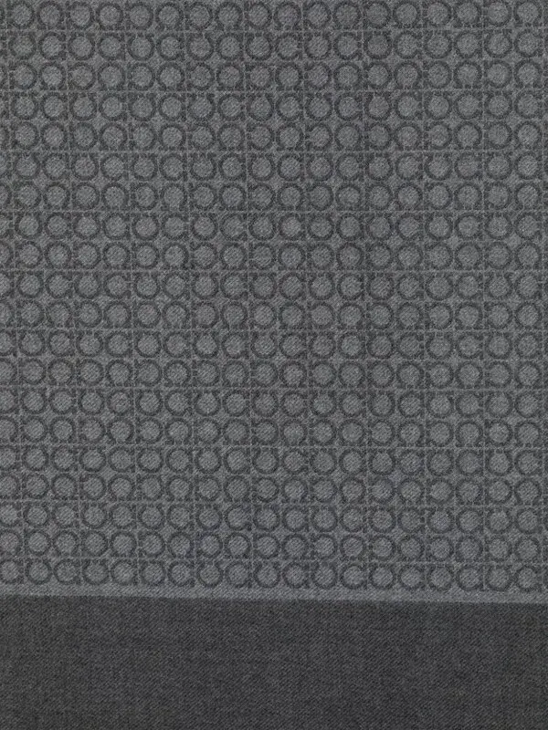 FERRAGAMO Gancini Scarf - Grey