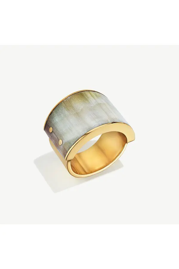 SOKO Sana Horn Band Ring - Natural