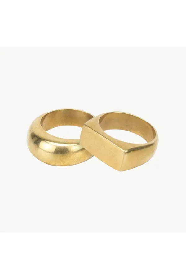 SOKO Ozuru Stacking Rings - Gold