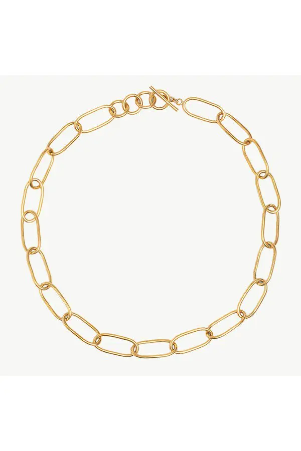SOKO Ellipse Link Collar Necklace - Gold
