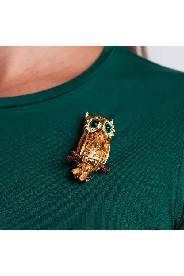 KENNETH JAY LANE Owl Pin