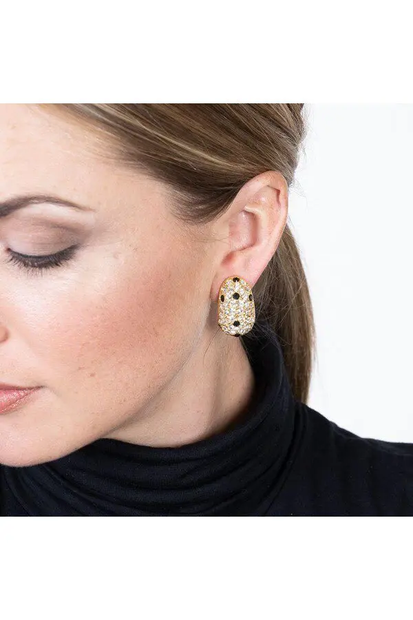 KENNETH JAY LANE Plated Clip-on Earrings - Gold