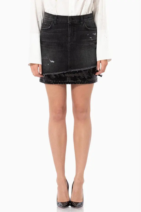 SIWY Bliss Skirt With Metallic Insert