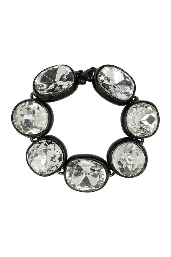 KENNETH JAY LANE Crystal Headlight Bracelet - Black