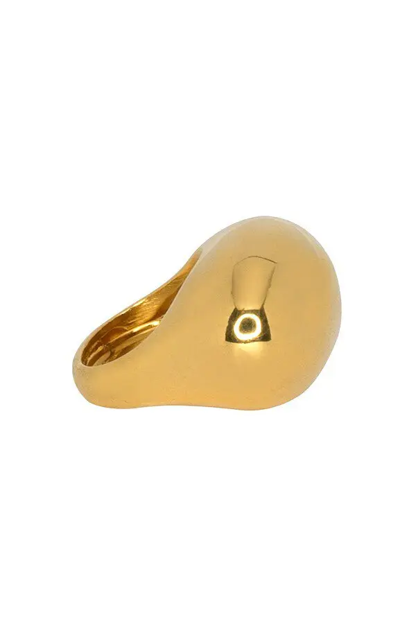 KENNETH JAY LANE Large Dome Ring - Gold