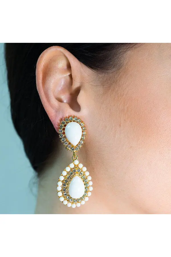 KENNETH JAY LANE Teardrop Clip Earrings
