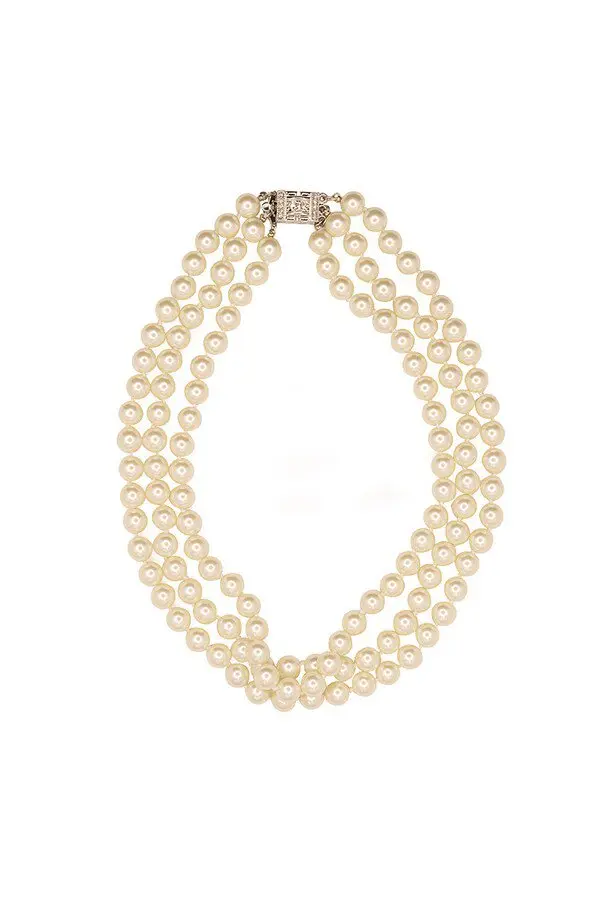 KENNETH JAY LANE Jackie Kennedy Onassis Pearl Necklace - White