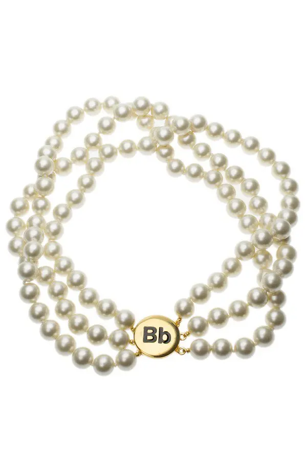 KENNETH JAY LANE Barbara Bush 3 Row Cultura Pearl Necklace - Natural