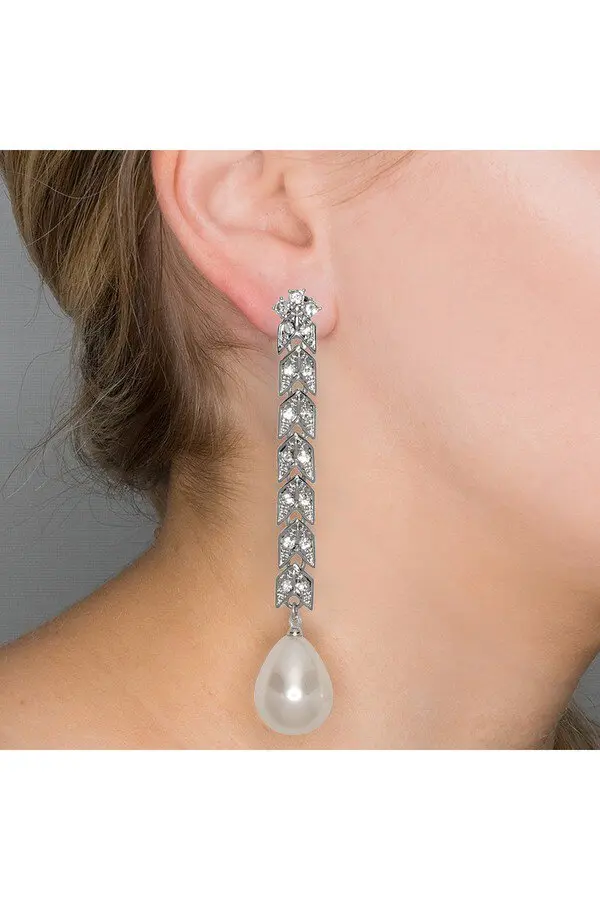 KENNETH JAY LANE Plated Clip-on Drop Earrings