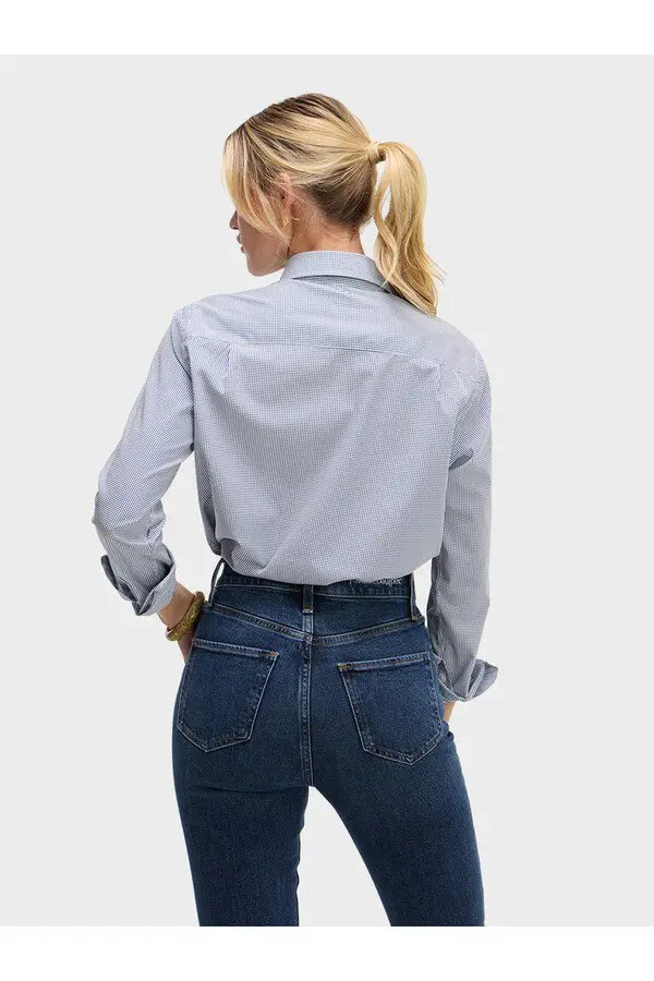 SARAH ALEXANDRA Weekend Mini Polkadot Poplin Shirt