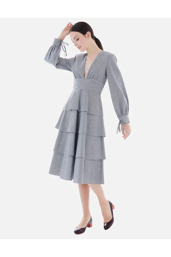 Novis The Berkeley Dress - Black / White