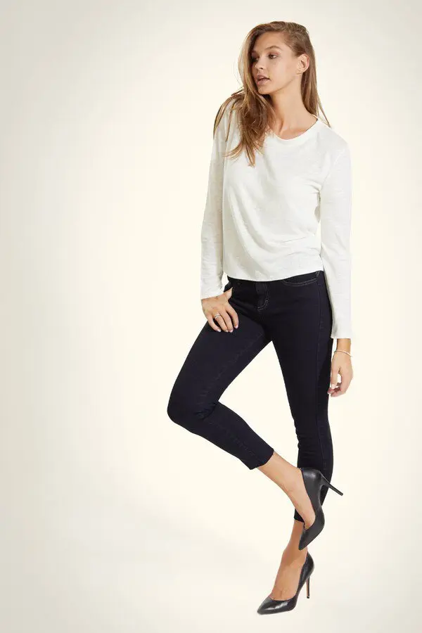 SIWY Lynette Mid Rise Skinny Ankle Jeans