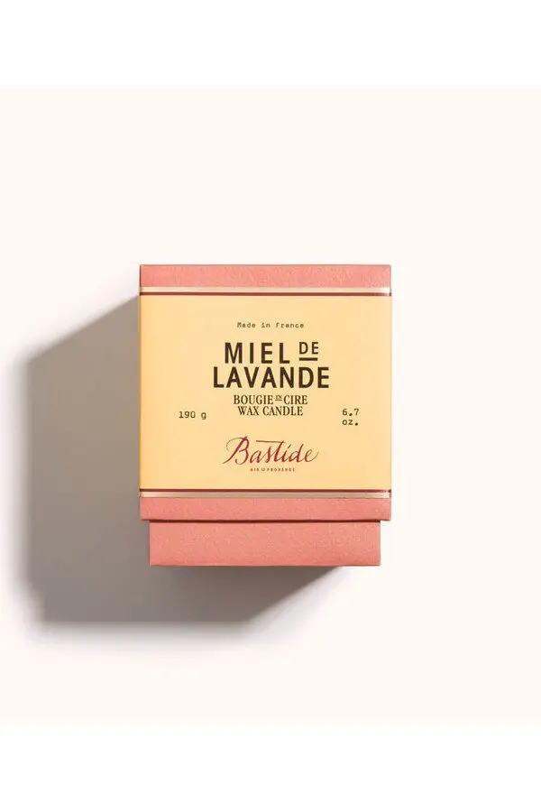 BASTIDE Miel De Lavande Scented Candle - Red