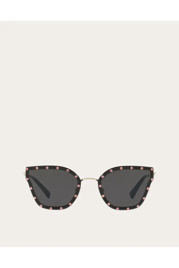 Valentino Garavani Crystal Studded Cat-Eye Metal Sunglasses  display picture 1