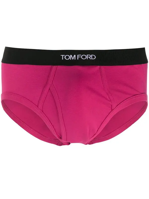 TOM FORD Logo Cotton Briefs - Pink