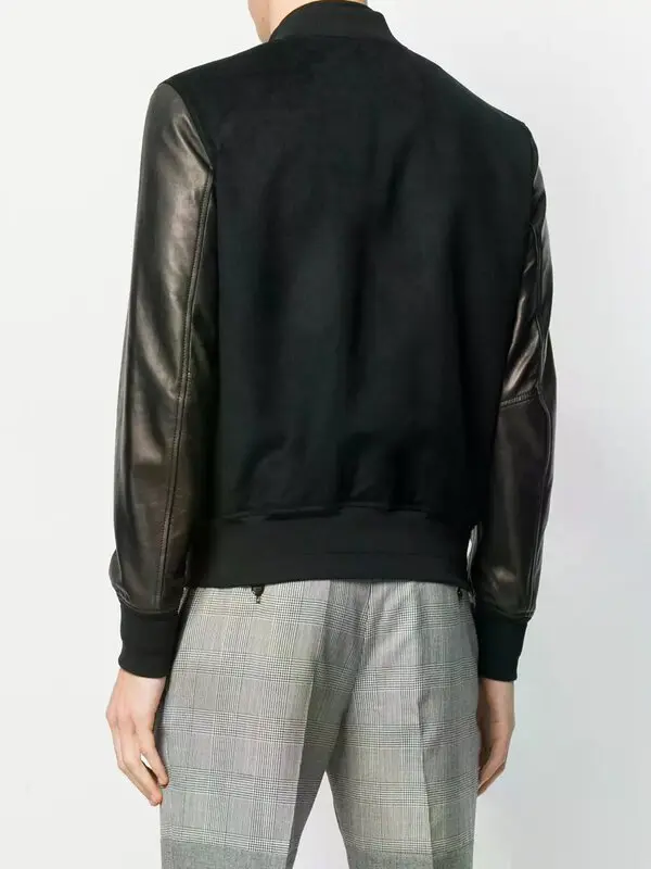 Alexander McQueen Embroidered Varsity Jacket - Blue
