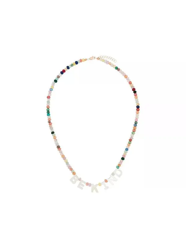 ROXANNE FIRST Be Kind Jade Necklace - Pink