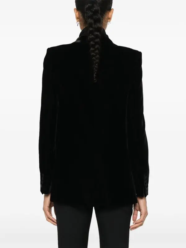 Saint Laurent Single-breasted Velvet Tuxedo Jacket