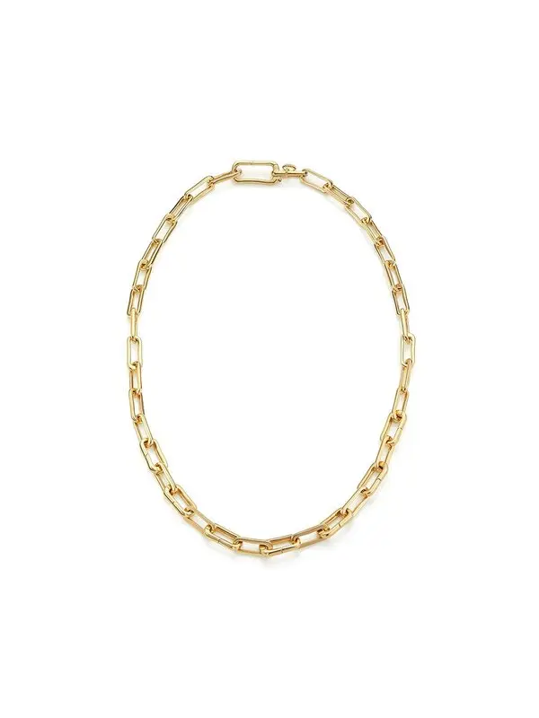 Monica Vinader Alta Capture Charm Necklace - Gold