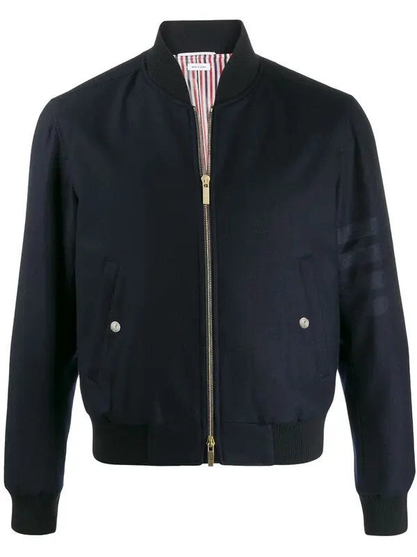 Thom Browne 4-bar Flannel Blouson Jacket
