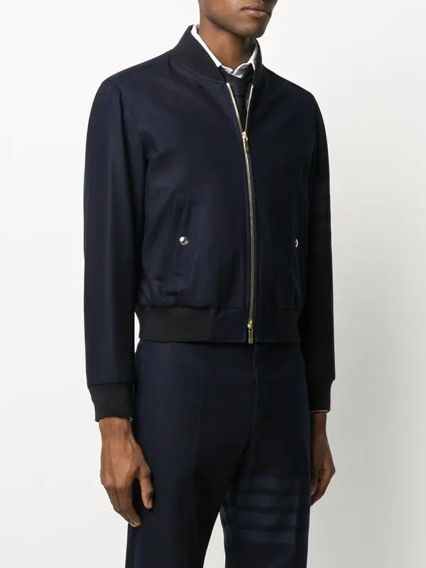 Thom Browne 4-bar Flannel Blouson Jacket