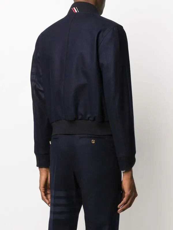 Thom Browne 4-bar Flannel Blouson Jacket