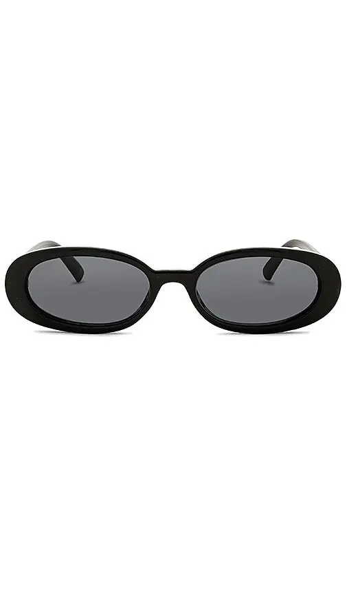 Le Specs Outta Love Sunglasses - Black & Smoke Mono